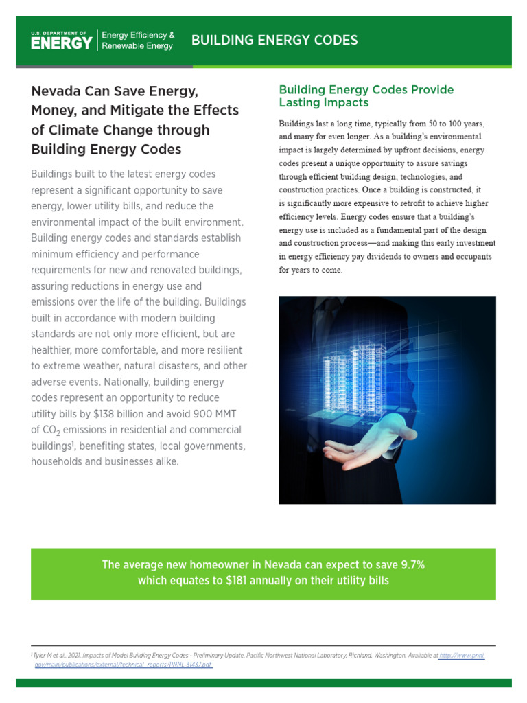 Nevada's Energy Code Benefits Explained | PDF | Efficient Energy Use ...