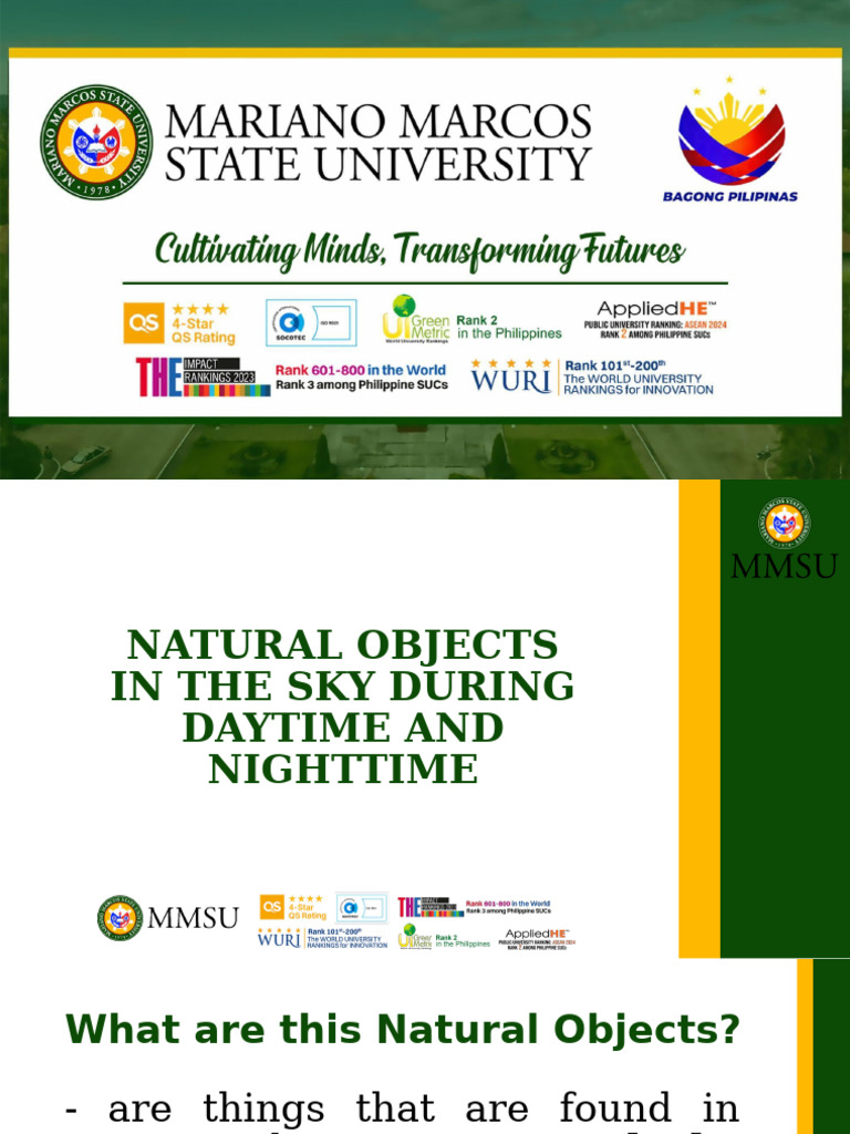 Natural Objects in The Sky - Daytime and Nighttime | PDF