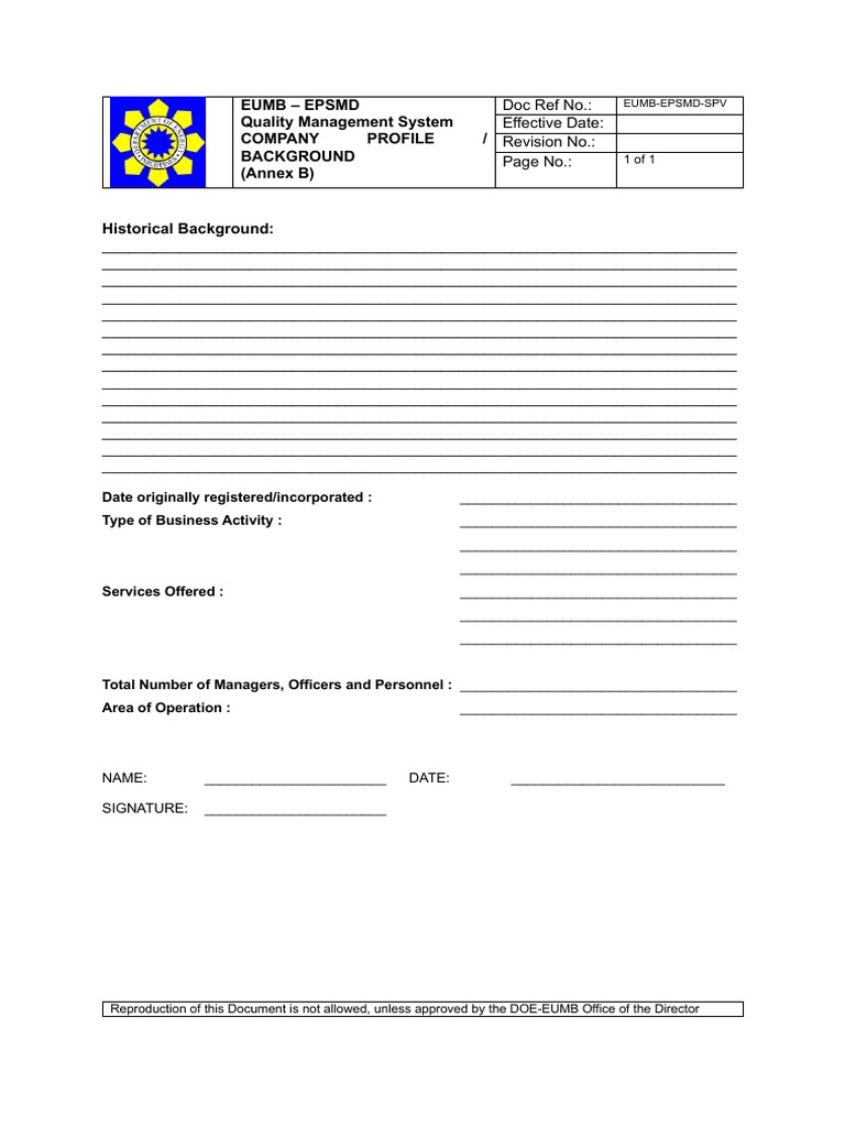 EUMB EPSMD Quality Management Profile | PDF