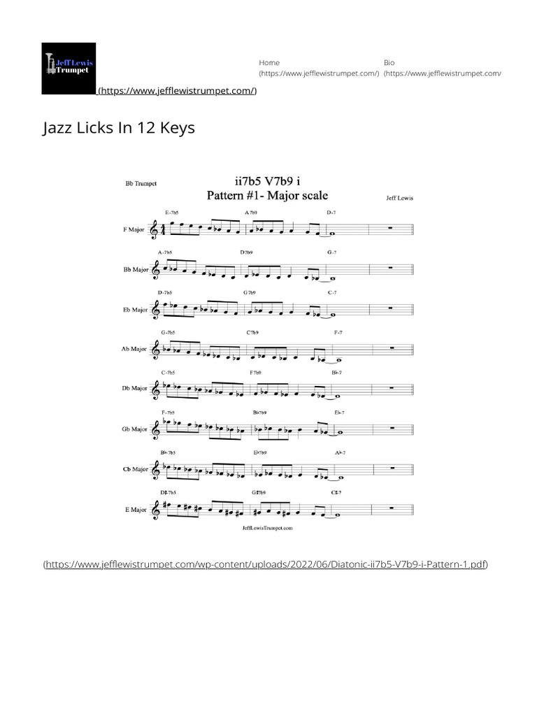 Jazz Licks Across 12 Keys | PDF | Email | Network Service