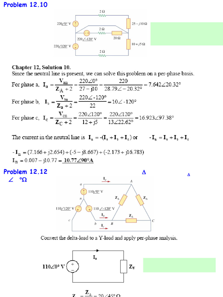 3-Phase Problems | PDF