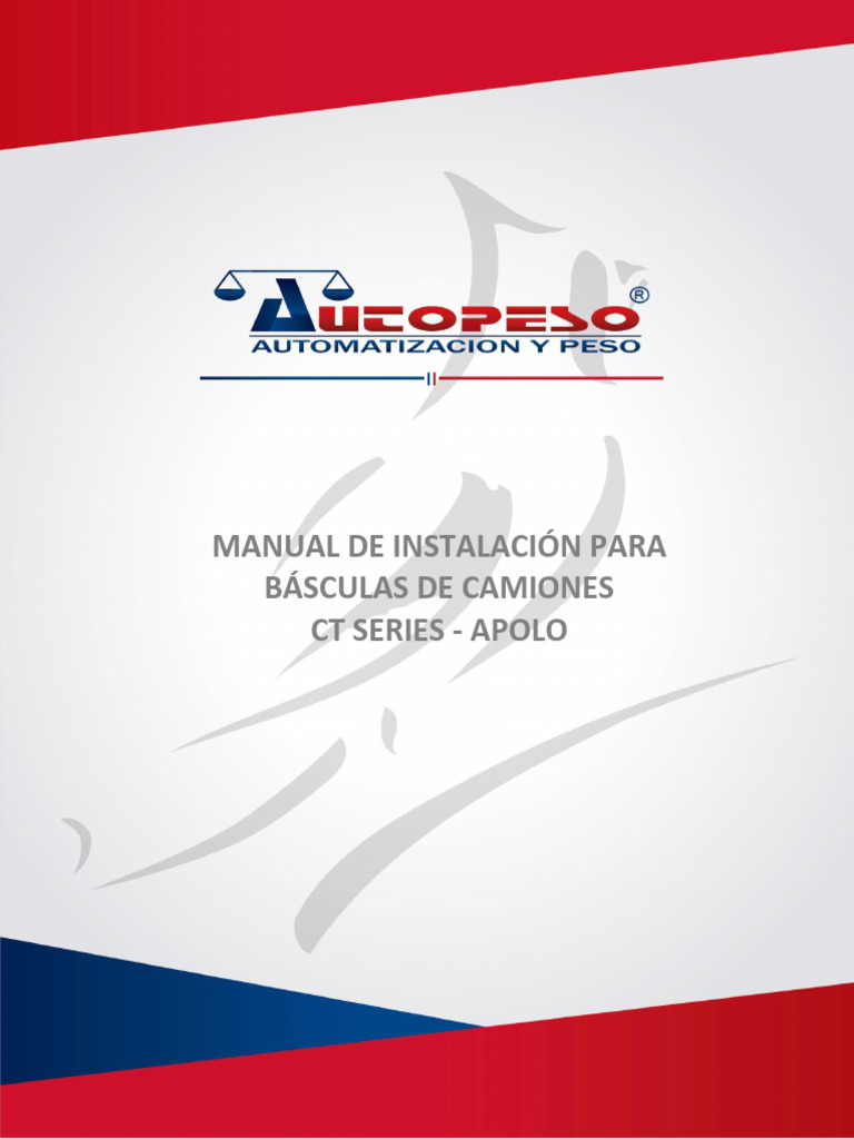 SER-MA03 Manual de Instalación CT Series Apolo | PDF | Tornillo | Hormigón