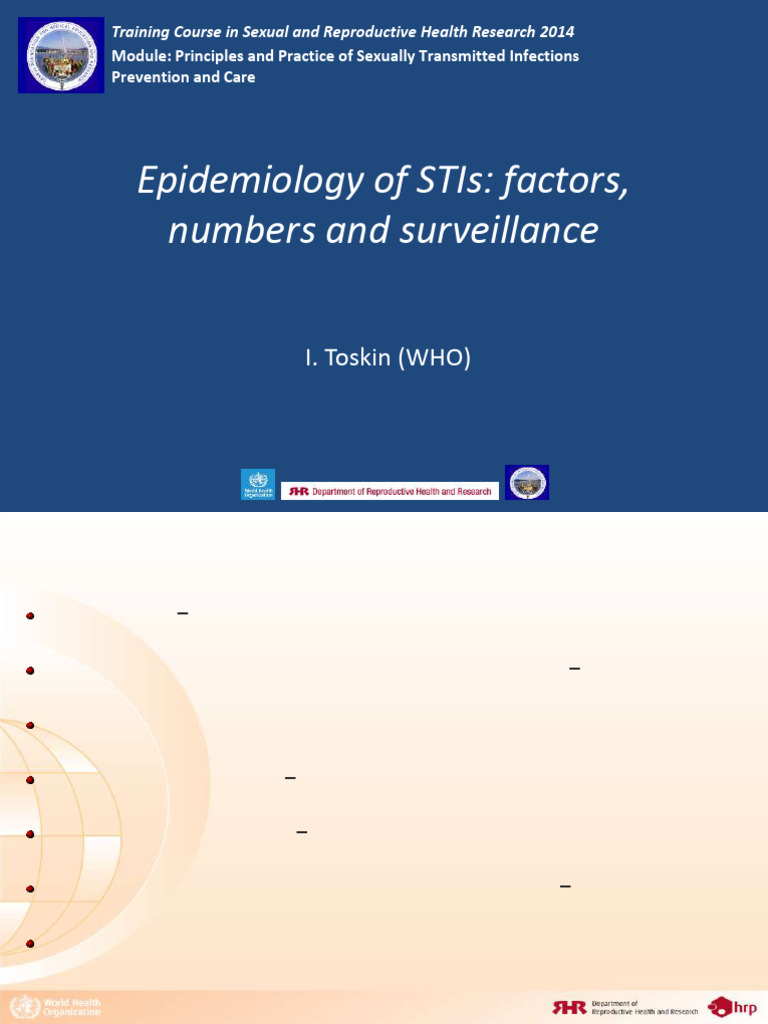 Epidemiology of STIs Factors, Numbers and Surveillance-2014 | PDF ...