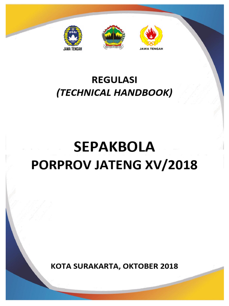 UPDATE-PERUBAHA_Regulasi-Technical-Hand-Book_Sepakbola-PORPROV-JATENG-XV-2018 | PDF