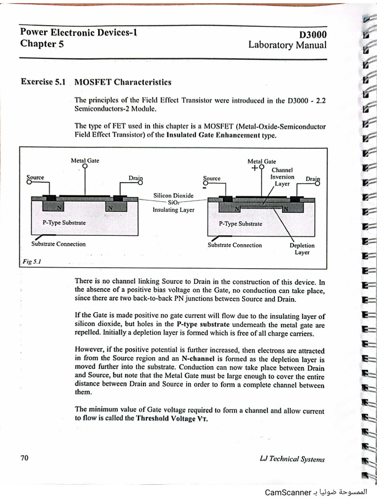 Experiment 3 MOSFET Characteristic | PDF
