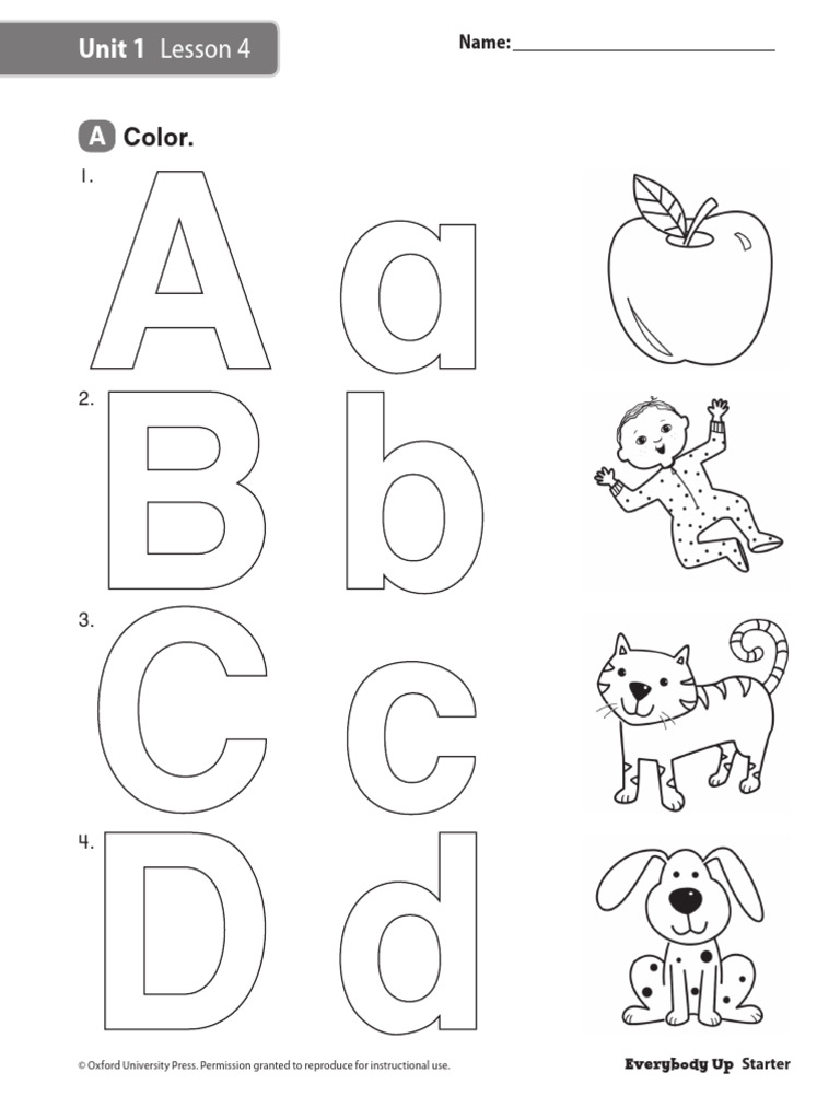 EU2e Starter Unit1Lesson4 WKST | PDF