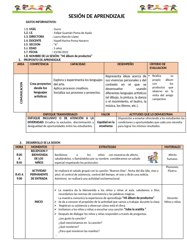 Sesion 23-06-2022 | PDF | Conocimiento procedimental | Aprendizaje