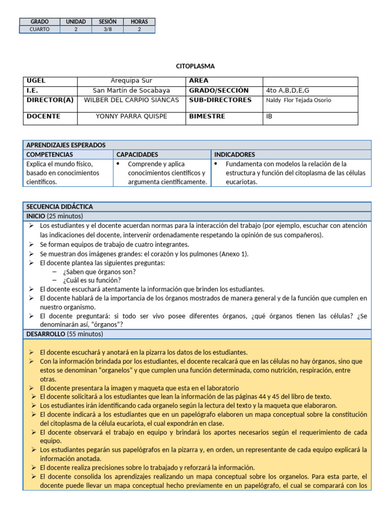 Cta4-U2-Sesión 03 | PDF | Aprendizaje | Cognición