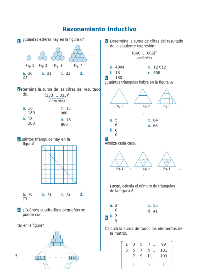 FT - Razonamiento Inductivo | PDF