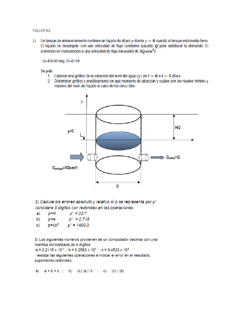 TallerN1 - Metodos Numericos | PDF