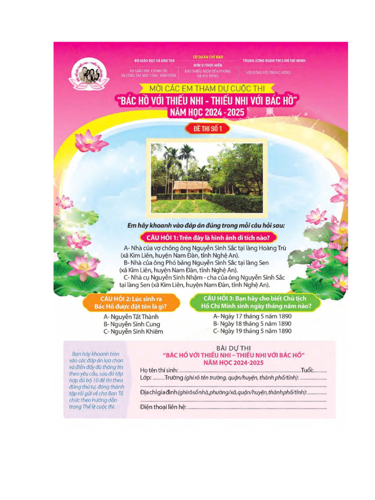 Bác Hồ và thiếu nhi | PDF