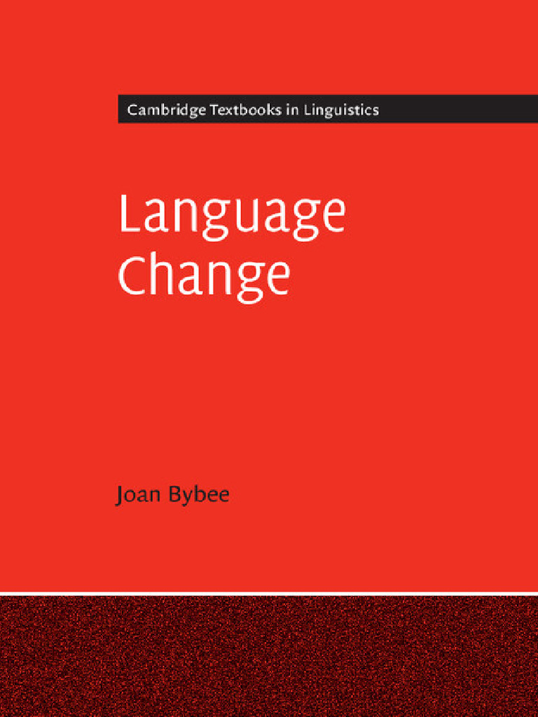 l BYBEE Language Change | PDF | English Language | Word