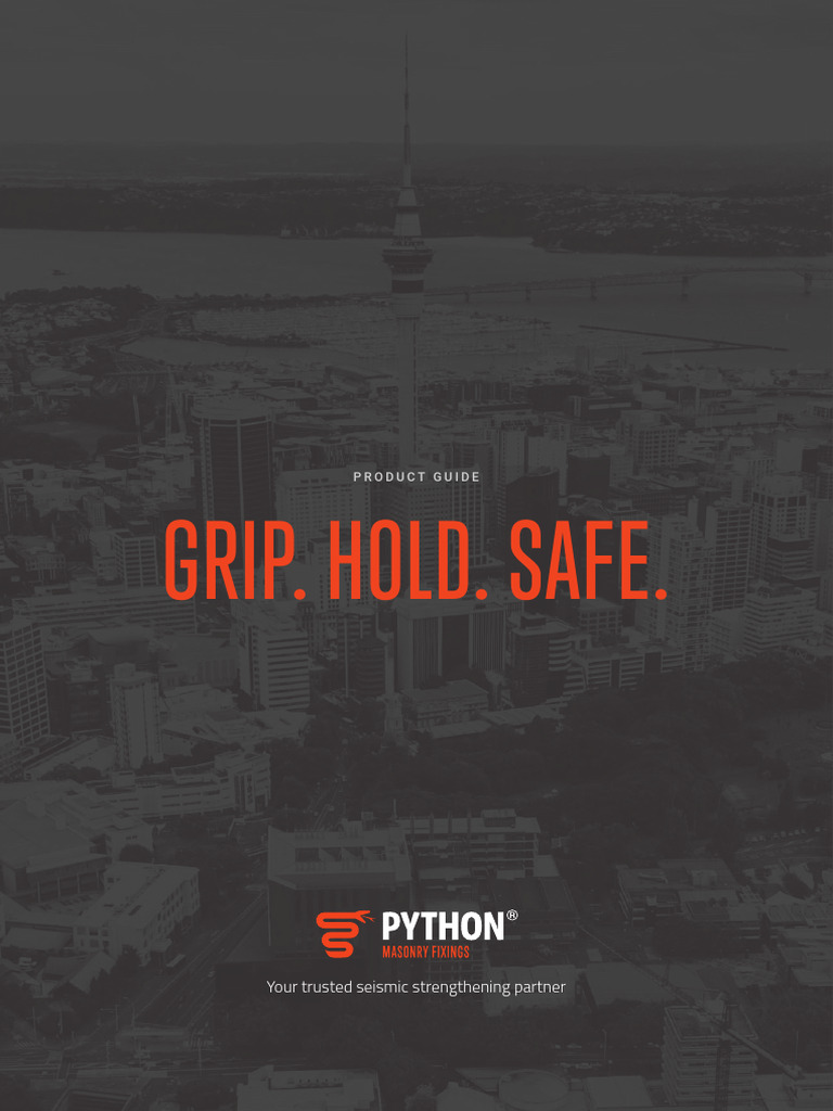 PYTHON Fixings Product Guide - NZ2403 | PDF | Concrete | Drill