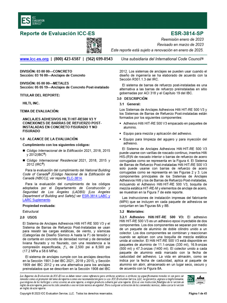 Homologacion Asset Doc Loc 18960900 | PDF | Acero | Hormigón