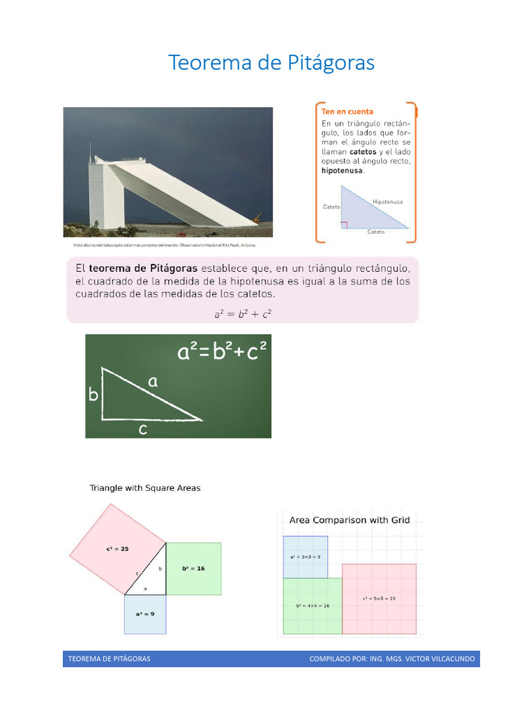 Teorema de Pitágoras S.M. | PDF