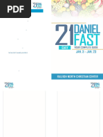 Daniel Fast 21 Day Meal Plan | PDF