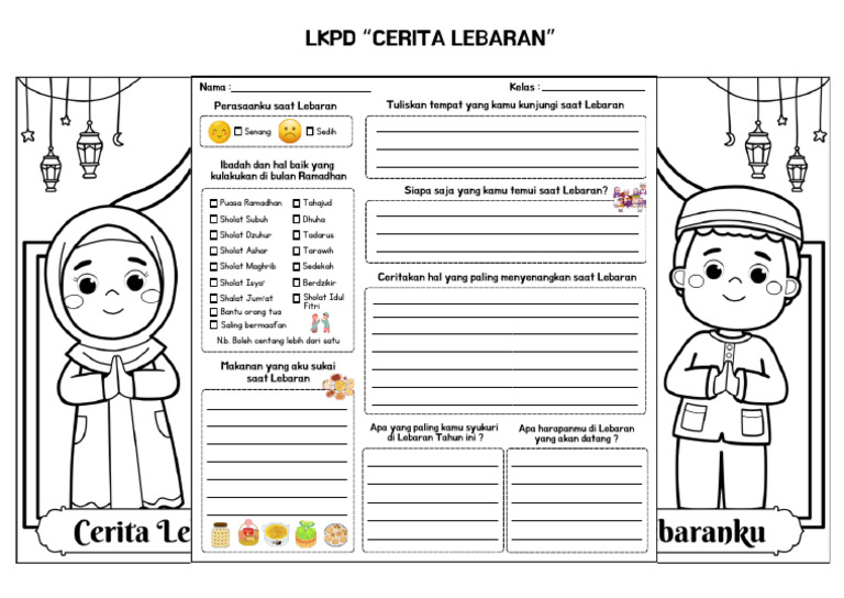 LKPD Cerita Lebaran dan Refleksi | PDF