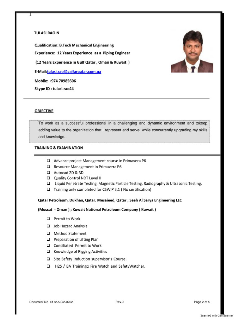 Tulasi Rao Resume | PDF