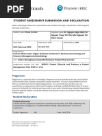 BTEC Learner Submission Declaration Form | PDF