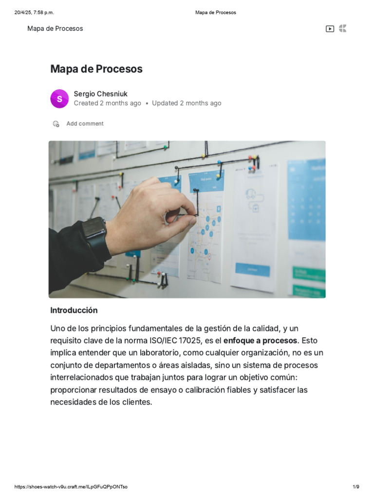 Mapa de Procesos | PDF | Laboratorios | Gestión de la calidad