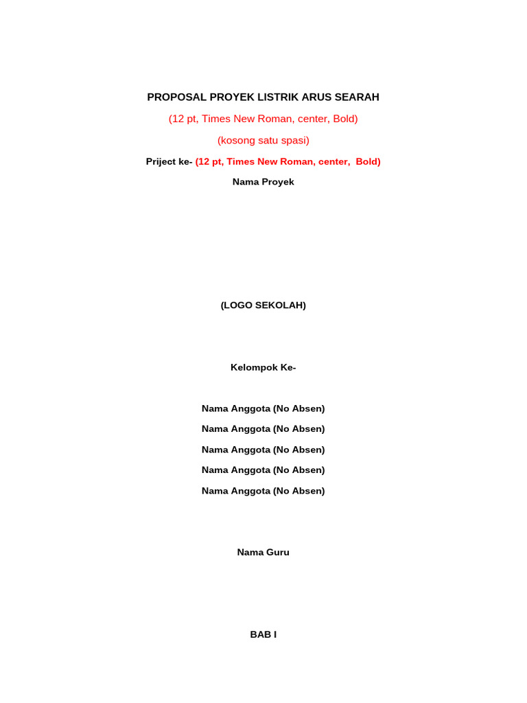 Template Proposal Proyek | PDF