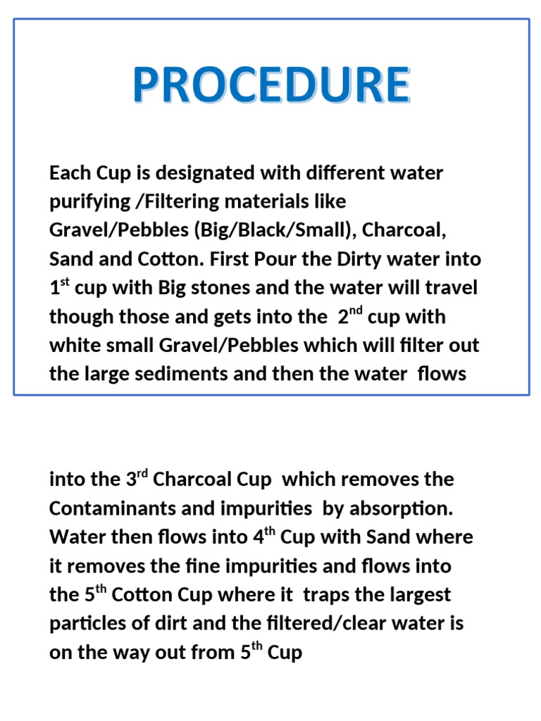 Kids' Guide to 4-Stage Water Purification | PDF | Water Purification ...