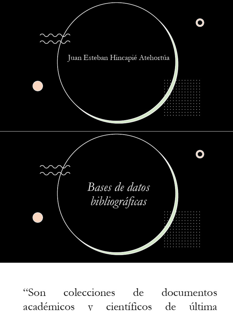 Bases de Datos Bibliográficas, Capacitación - 2024 - 1 | PDF | Red mundial | Internet y web