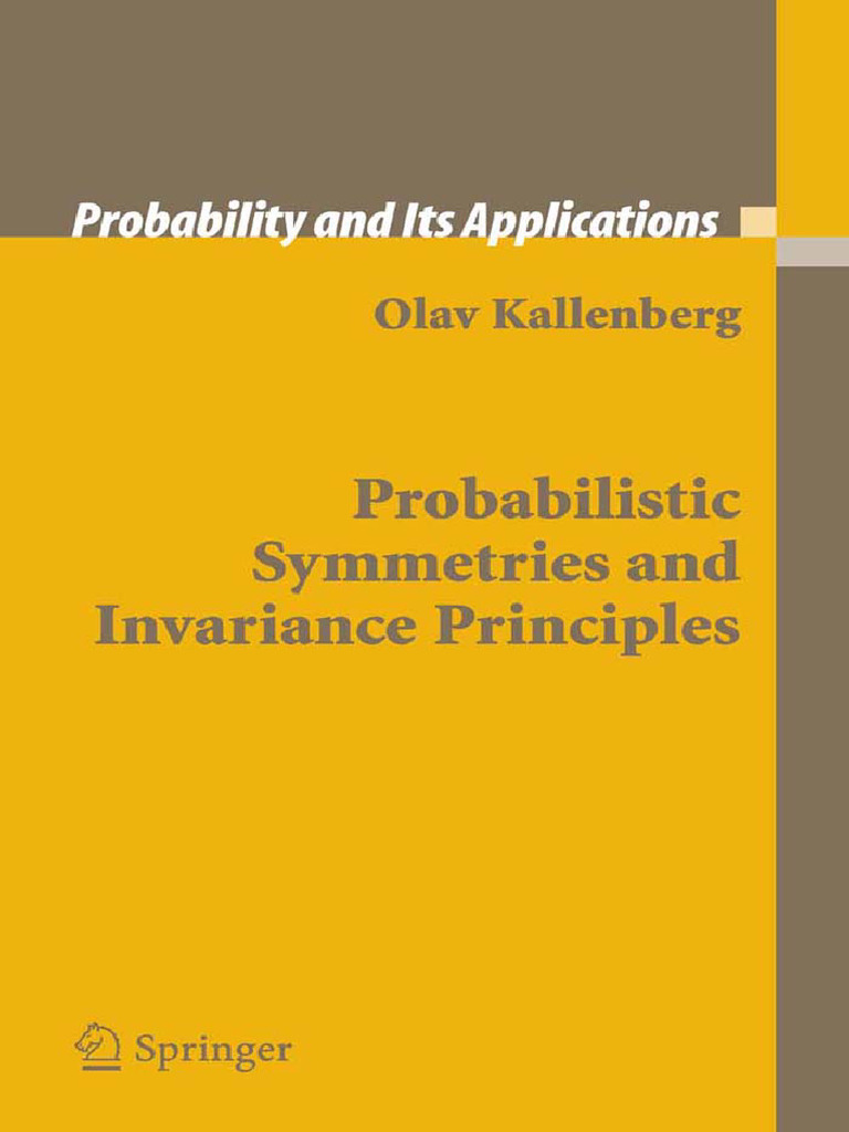 Probabilistic Symmetries and Invariance PR - Olav Kallenberg | PDF | Probability Theory | Sequence
