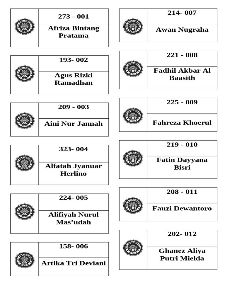 NO. Meja US Fix | PDF