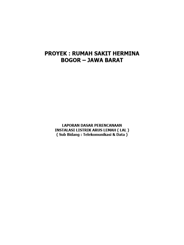 LAPORAN TELP & VOICE DATA GEDUNG | PDF