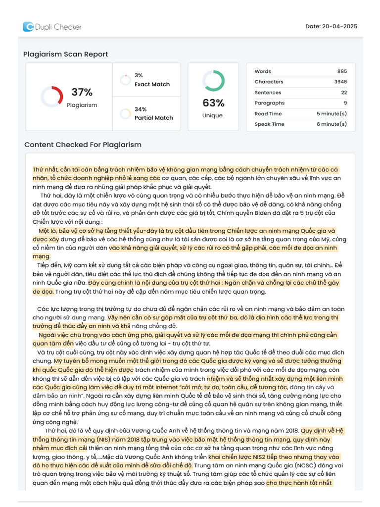 Duplichecker Plagiarism Report (8) | PDF