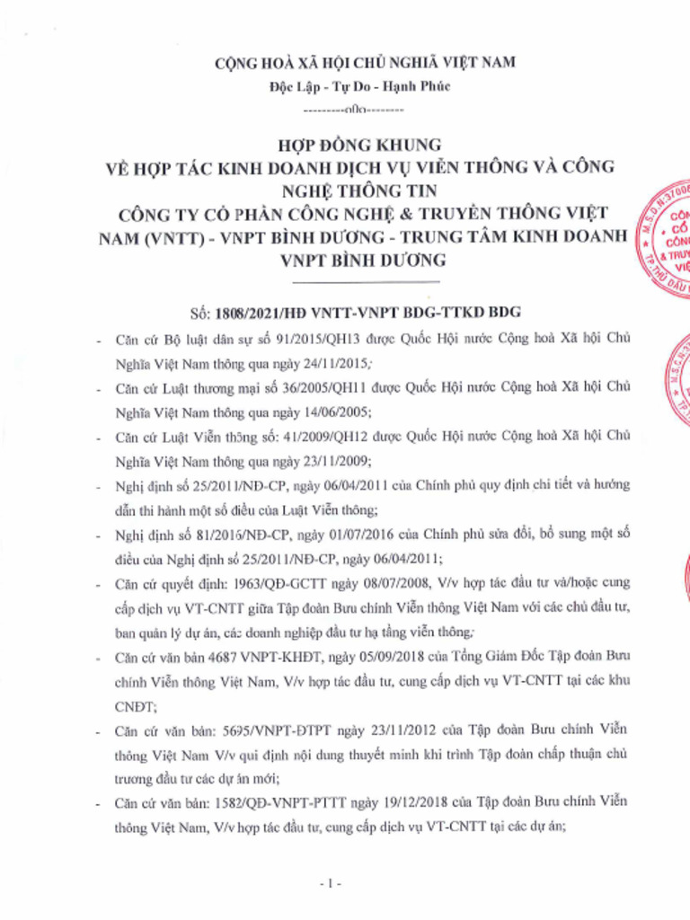 Hop Dong Khung 1808 New | PDF