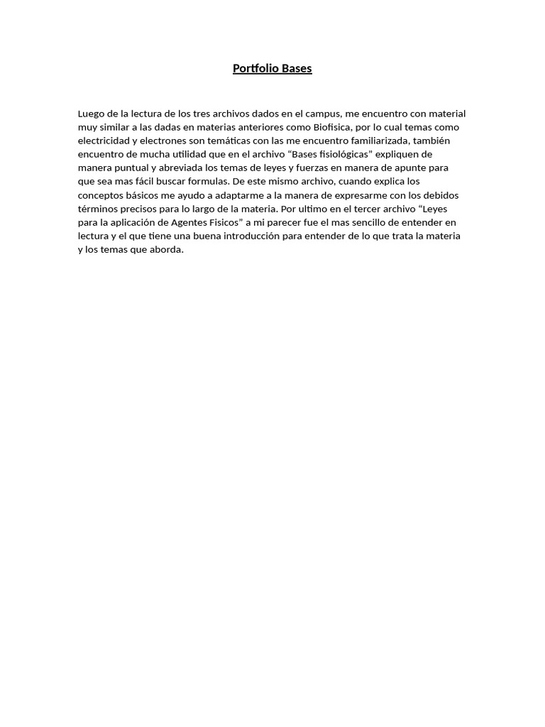 Portfolio Bases | PDF