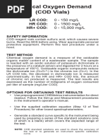 DQO - COD Digestion - Method 8000 - EN | PDF | Chemistry | Materials