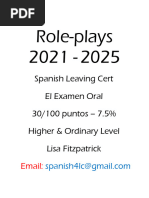Spanish Leaving Cert Role-Play Guide | PDF