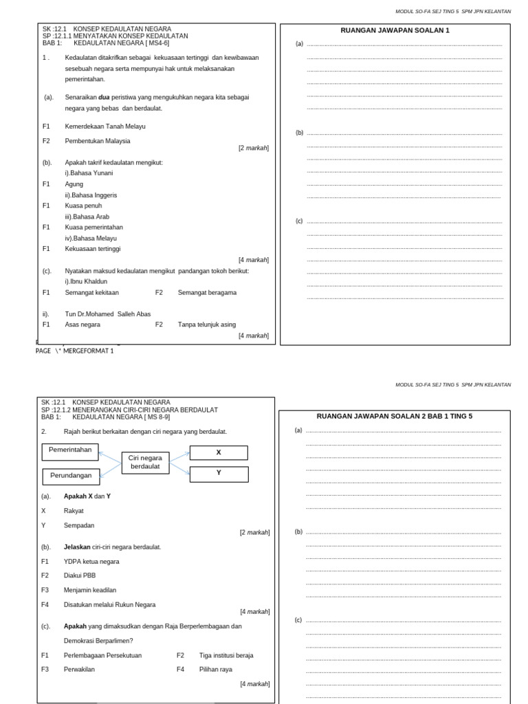Modul Sofa Sej Topikal Ting 5 | PDF