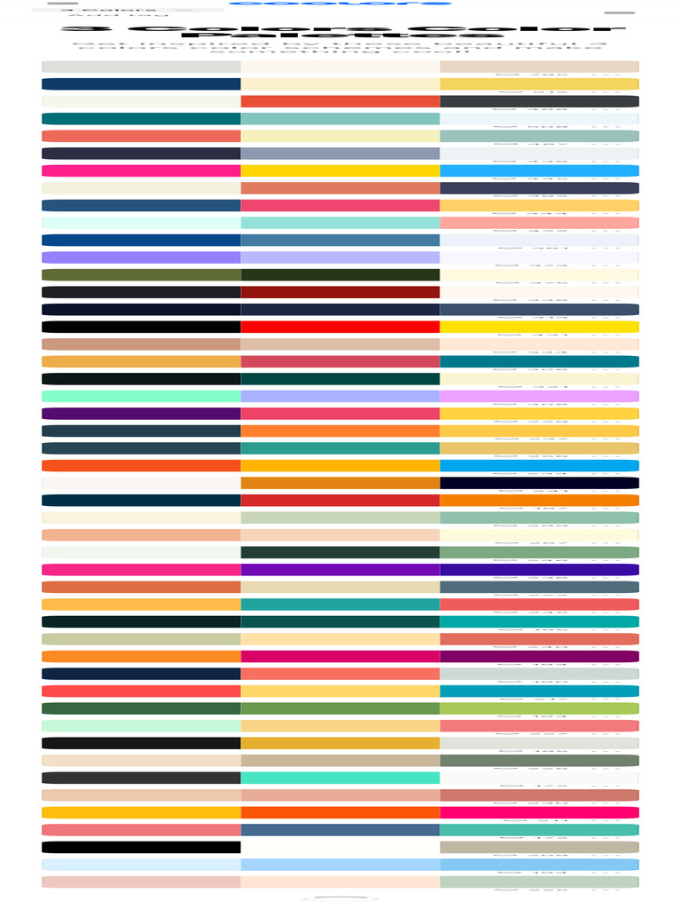 3 Colors Color Palettes - Coolors | PDF
