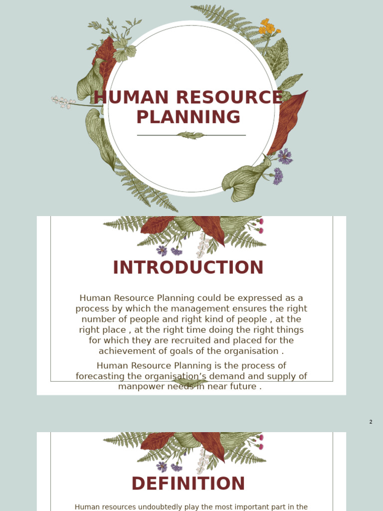 Human Resource Planning | PDF | Human Resources | Employment