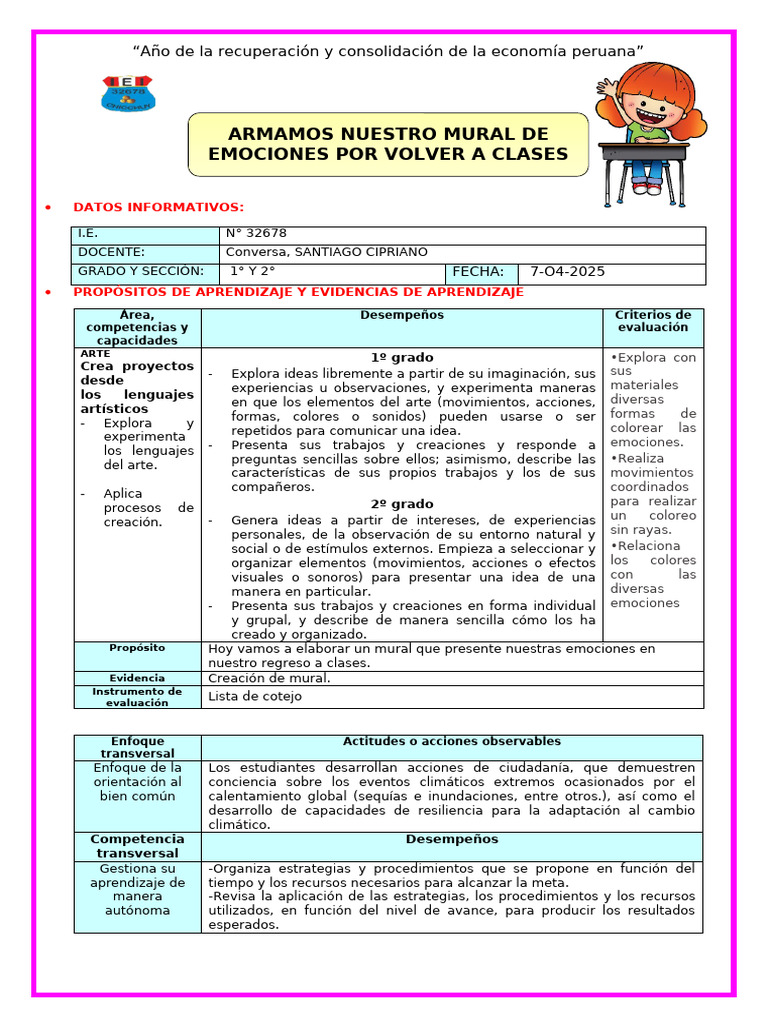 Mural de emociones en regreso a clases | PDF | Aprendizaje | Las emociones