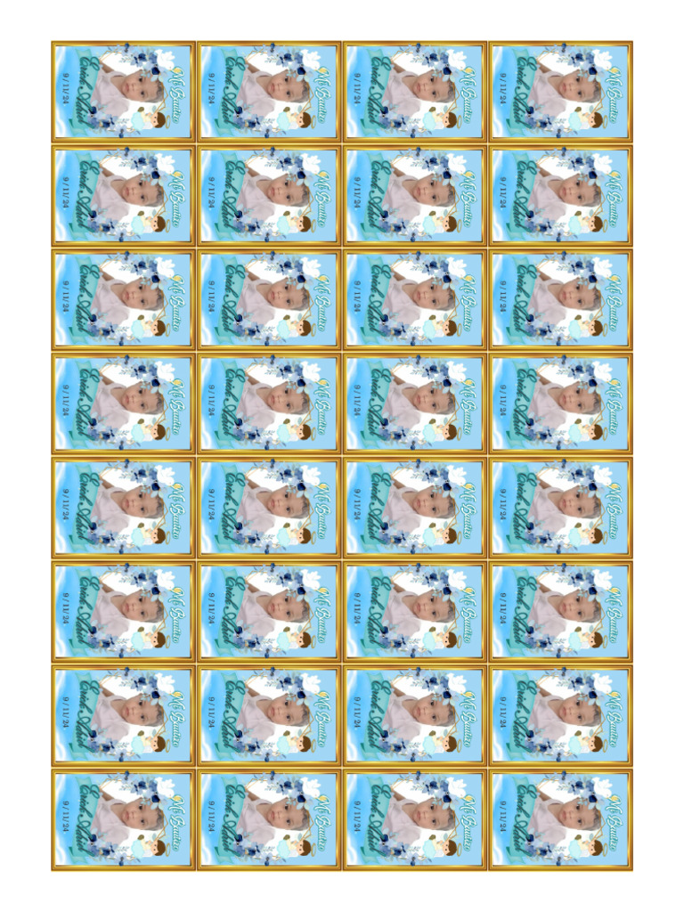 Bautizo Llaveros 2 Hojas Carta Por Hoja | PDF