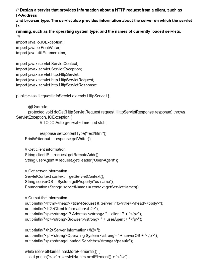 Servlet JSP Slips Answer | PDF | Computing