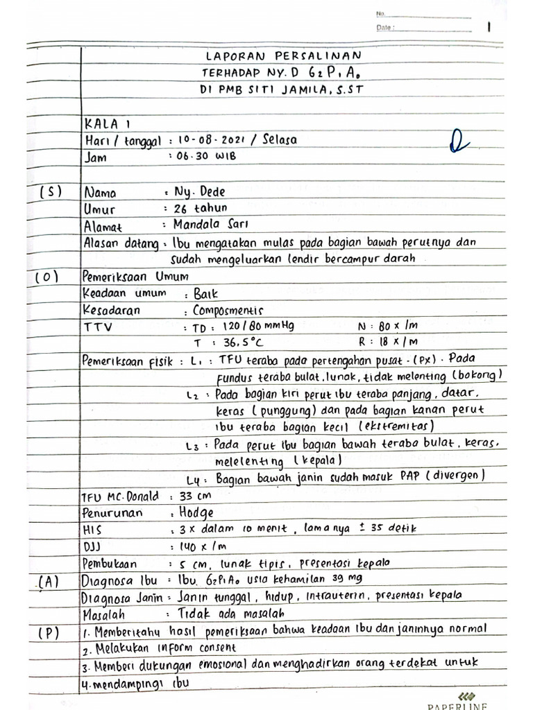 Soap Persalinan | PDF
