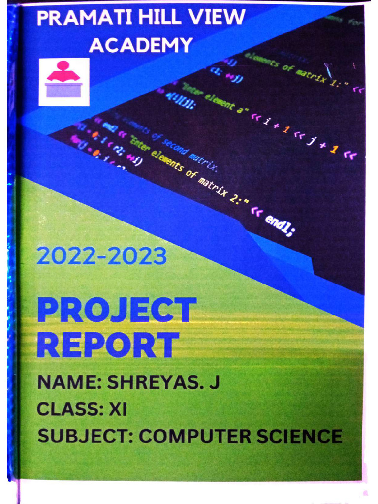 642274857-Computer-Science-Project-Class-11_compressed | PDF