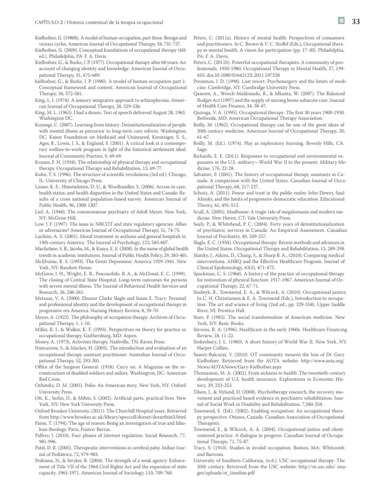 Terapia Ocupacional Willard Amp Spackman - Compress - p0066 0068 | PDF ...