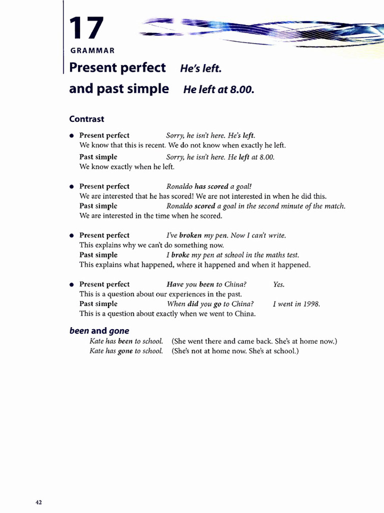 Hoja 3 Present Perfect Vs Past Simple (VINCE) | PDF