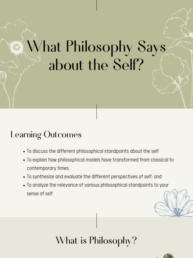 Philosophical Perspectives on the Self | PDF | Rationalism | Empiricism