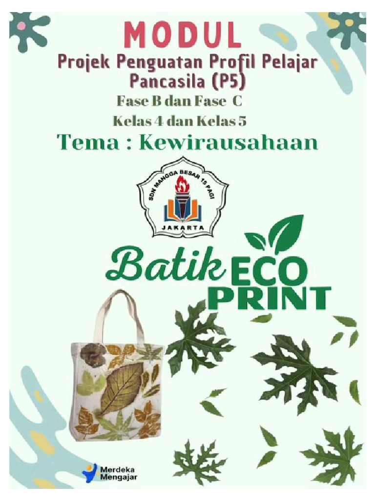 Modul P5 Ecoprint Fase B Dan C | PDF