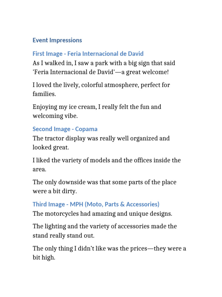 Event Impressions | PDF