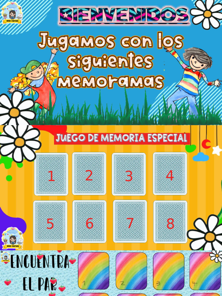 Juego 2 - Memoramas Divertidos | PDF