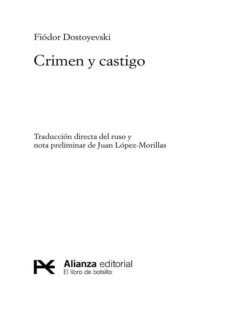 Crimen y Castigo | PDF | Crimen y castigo